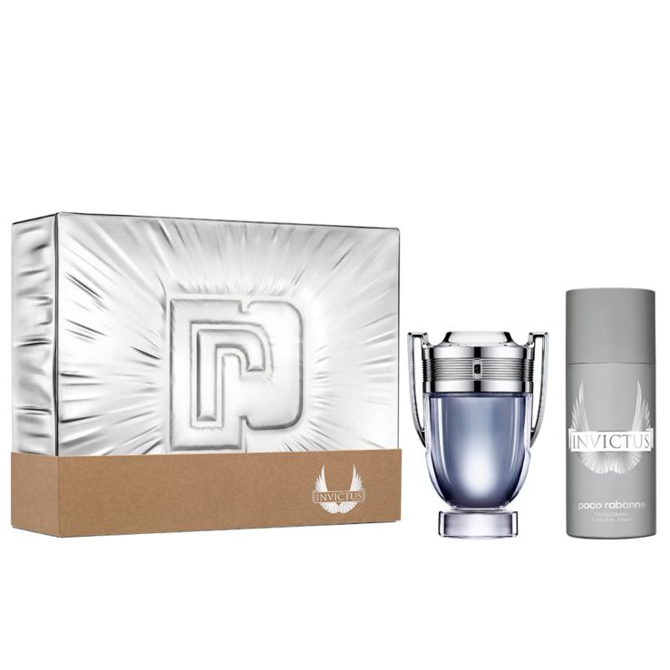 Paco Rabanne INVICTUS Estuche 100 ml Vaporizador + Desodorante Spray 150 ml